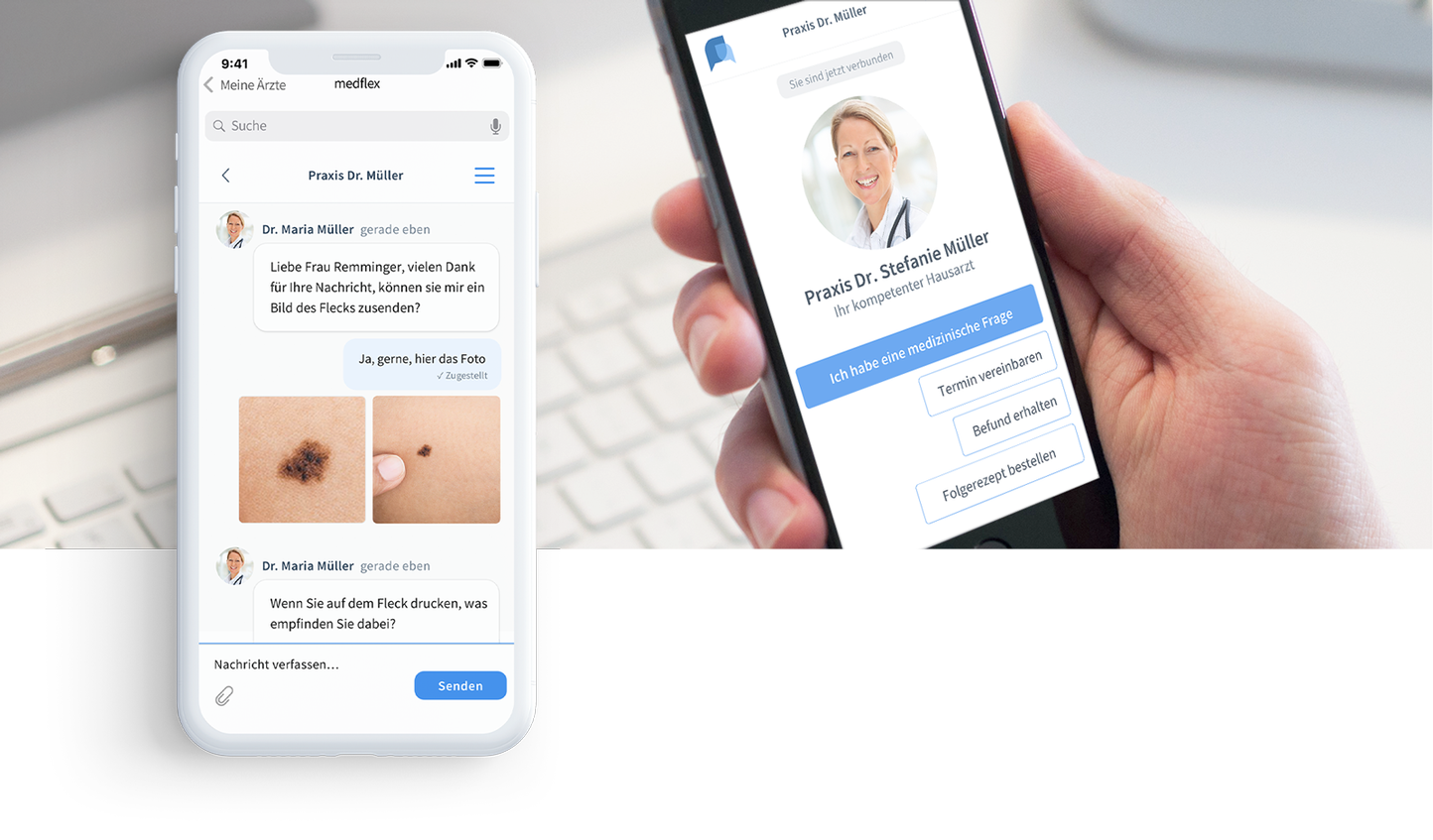 Patienten-Login und Nachrichten versenden | medflex.de